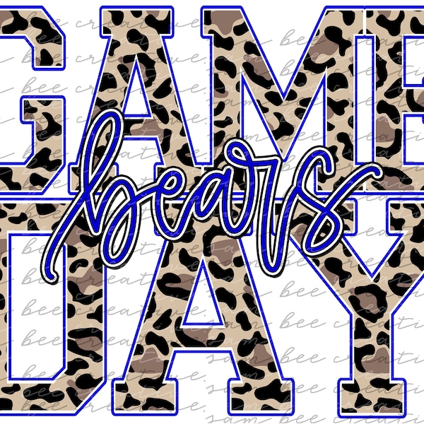 Game Day Bears Png - Etsy