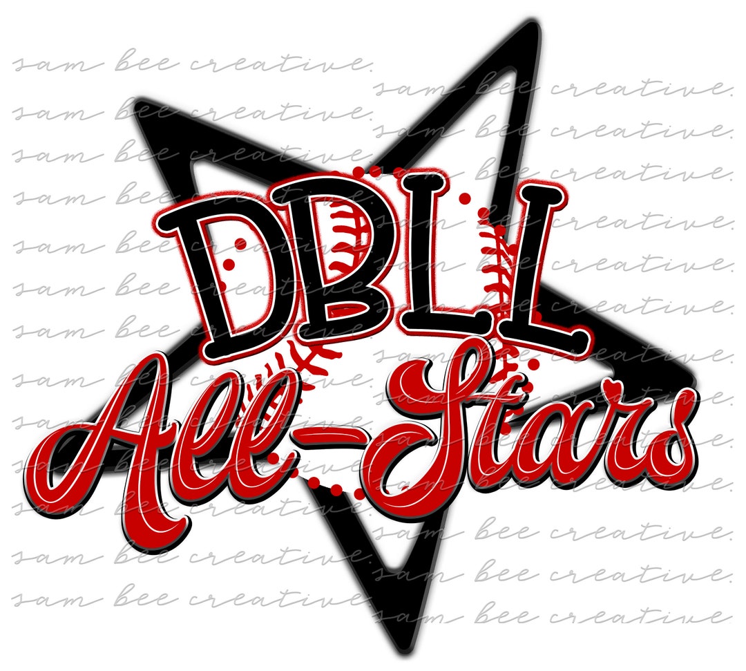 All Stars Baseball Digital Design / Sublimation Png File / Instant ...
