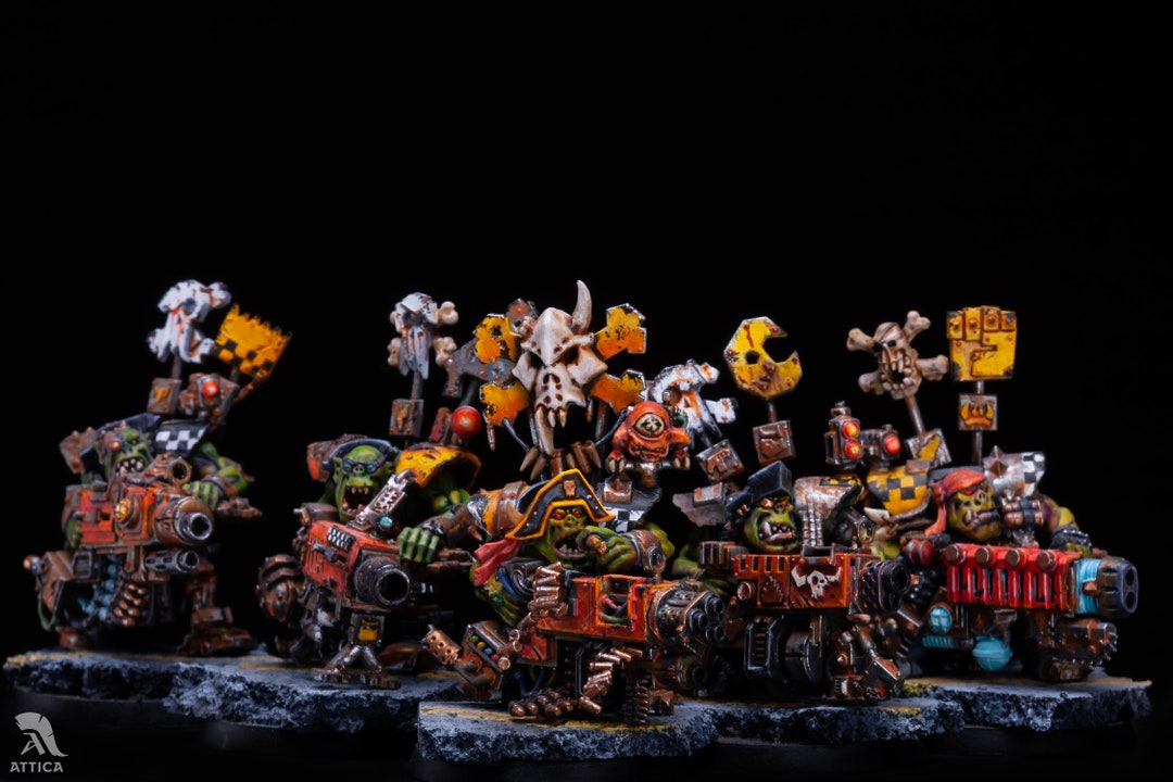 Flash Gitz of Orks Painted Figure Warhammer 40k Art Level - Etsy
