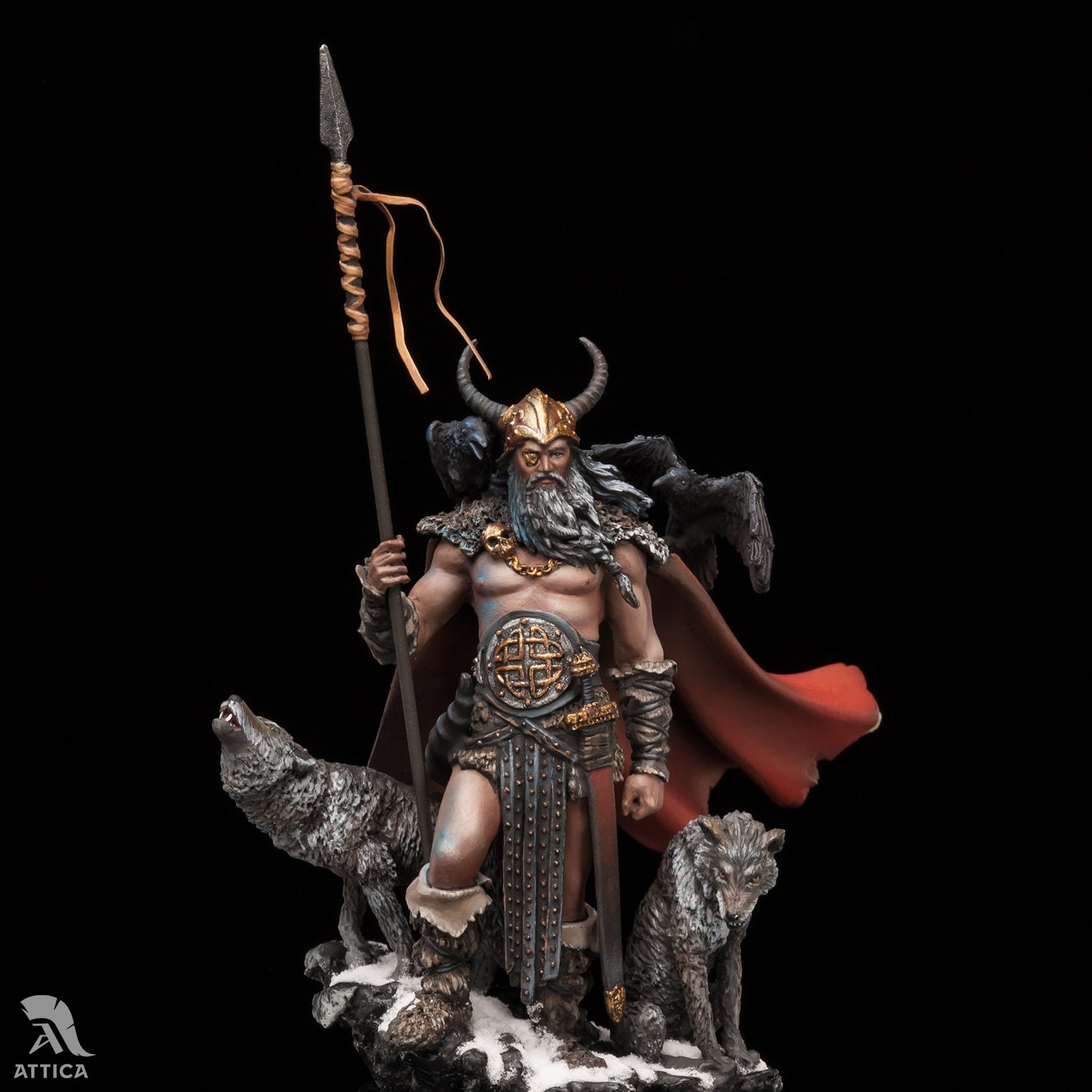 God Odin Painted Toy Soldier Miniature 54mm 1:32 Figure Pre-sale Art ...