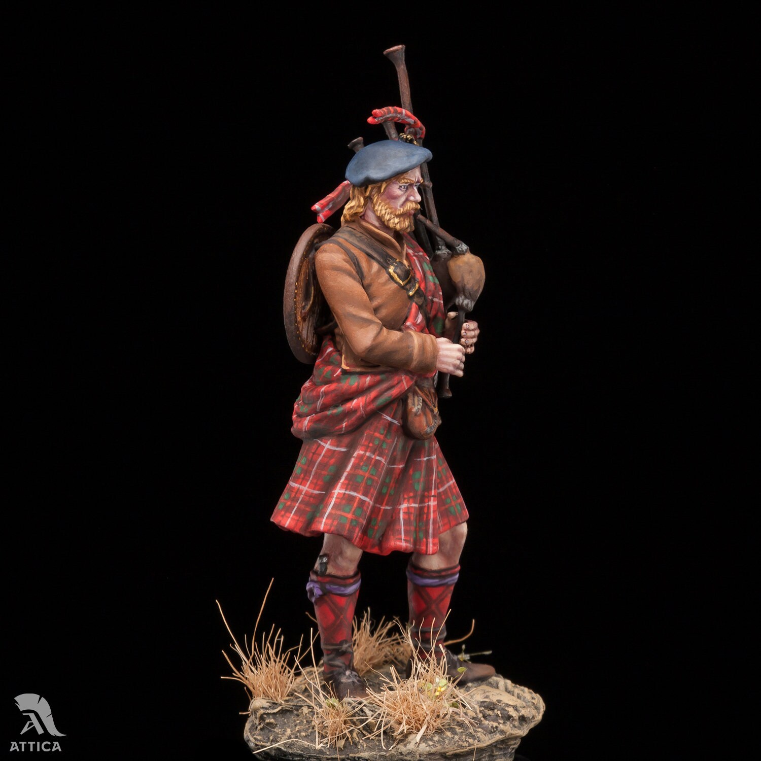 Scottish Piper, 1690, Painted Toy Soldier Miniature 54mm 1:32 Figure ...