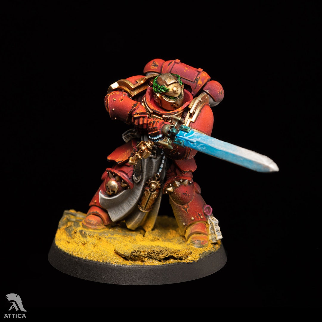 Primaris Company Champion Blood Angels Painted Figure Warhammer 40k Art ...