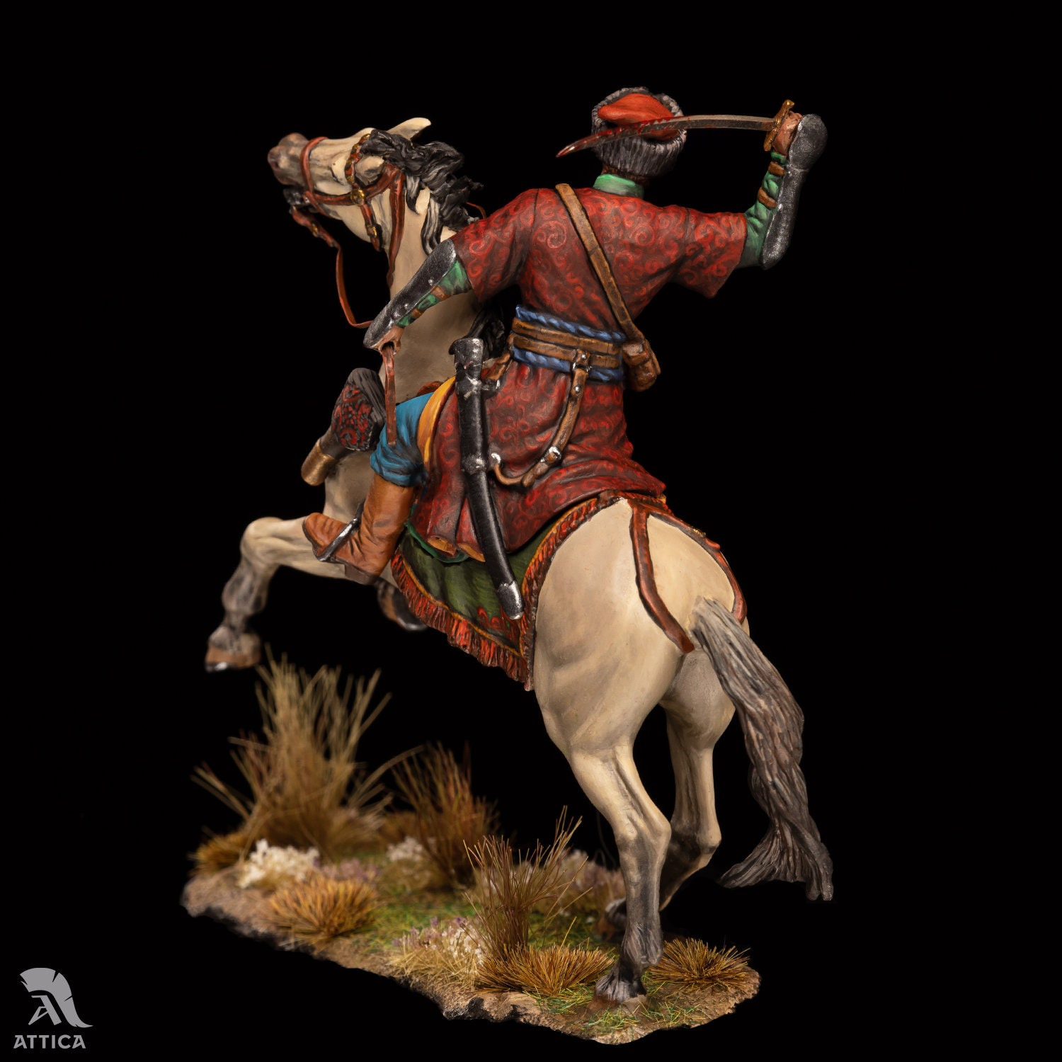 Zaporozhian Cossack Painted Toy Soldier Miniature 54mm 1:32 Figure Pre ...