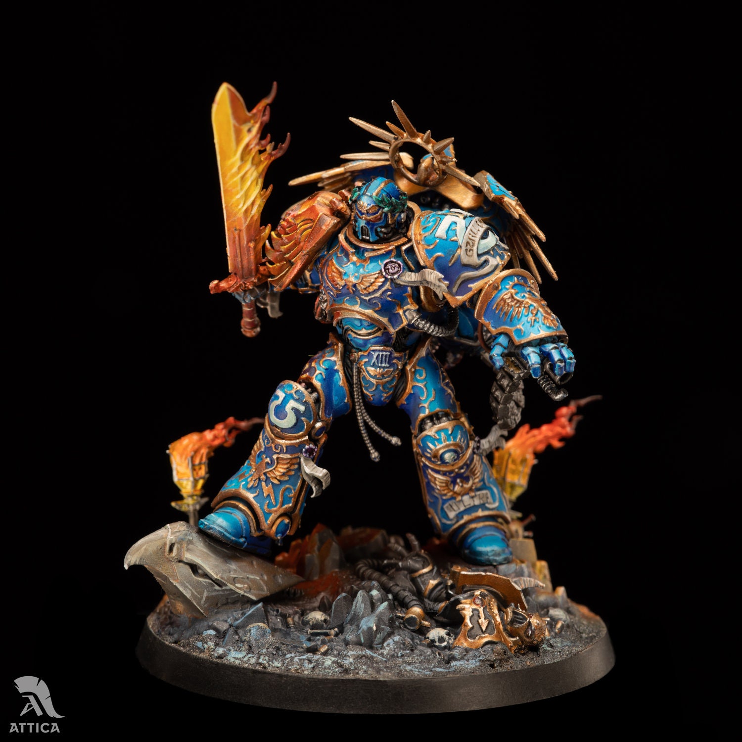 Roboute Guilliman Painted Figure Warhammer 40k Art Level - Etsy