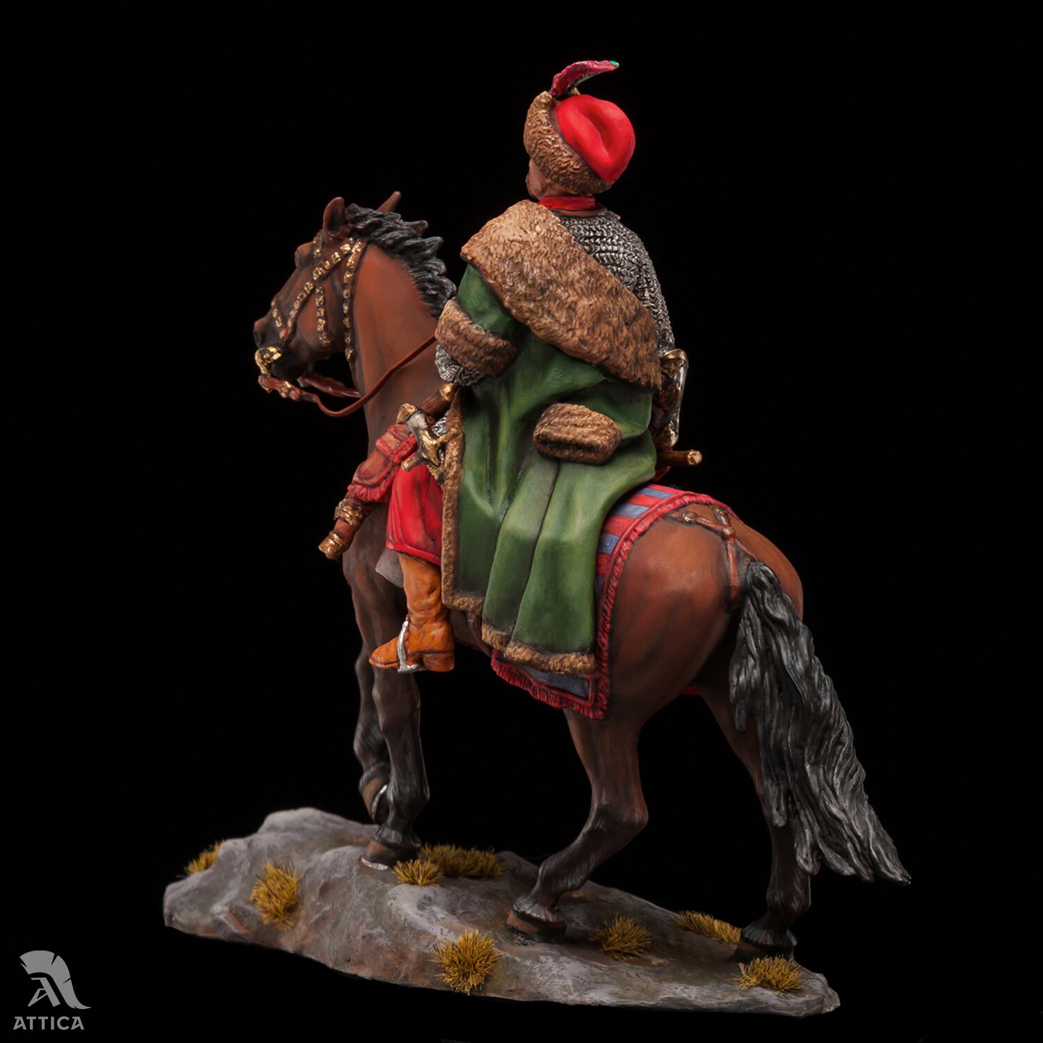 Zaporozhian Cossack Colonel Painted Tin Toy Soldier Miniature 54mm 1:32 ...