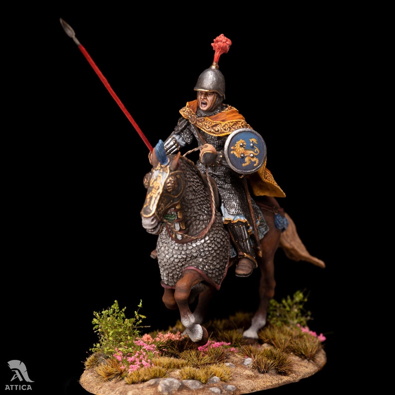 Byzantine Heavy Cavalry Painted Toy Soldier Miniature 54mm 1:32 Figure ... Byzantine Heavy Cavalry Painted Toy Soldier Miniature 54mm 1:32 Figure ...