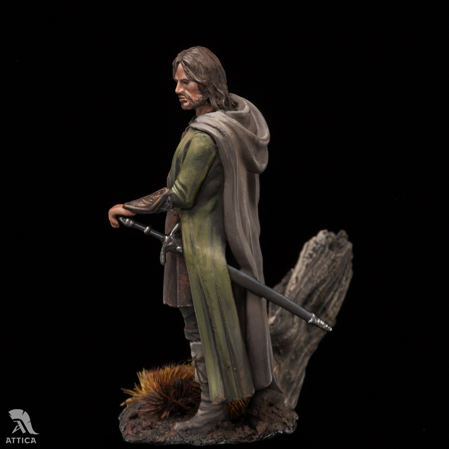Aragorn Ranger King Painted Toy Soldier Miniature 54mm 1:32 Figure Pre ...