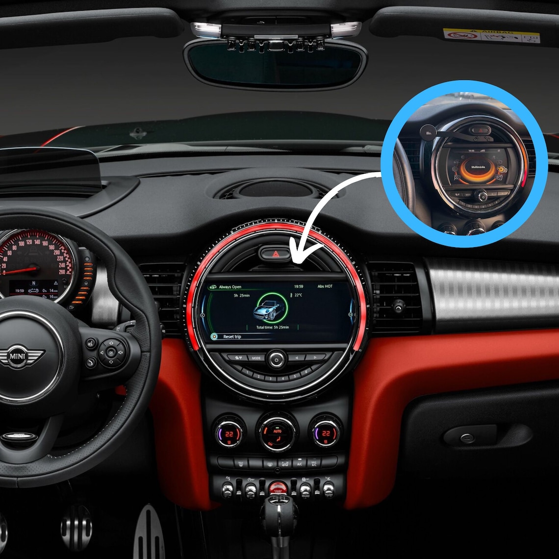 Mini Cooper Smartphone Holder. Mini Cooper Phone Holder Car Mount ...