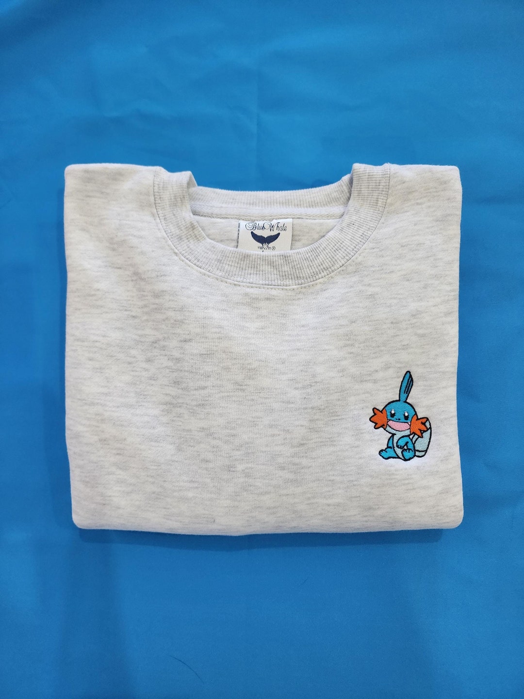 Embroidered Sweatshirt | T-shirt | Mudkip - Anime, Unisex - Etsy