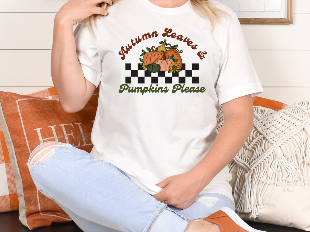 Retro Fall Shirt, Fall Shirt, Thanksgiving Shirt, Pumpkin Shirt, Fall ...