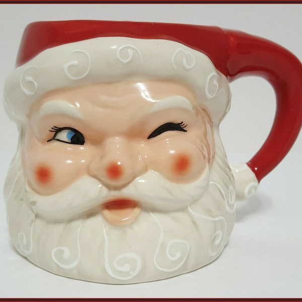 Vintage Santa Mugs - Etsy