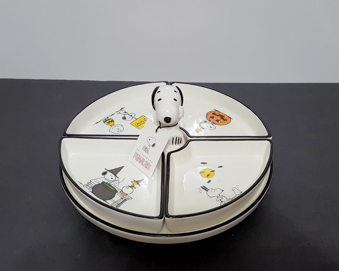 NEW Pottery Barn Peanuts Snoopy Halloween Multi Section Lazy - Etsy