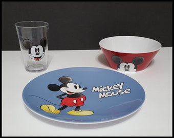 Mickey Mouse Dinner Set - Etsy