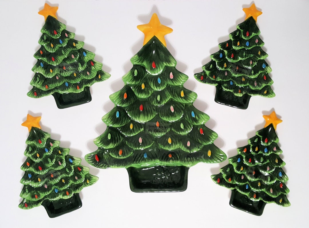 NEW Mr. Christmas 5-piece Ceramic Nostalgic Christmas Tree - Etsy