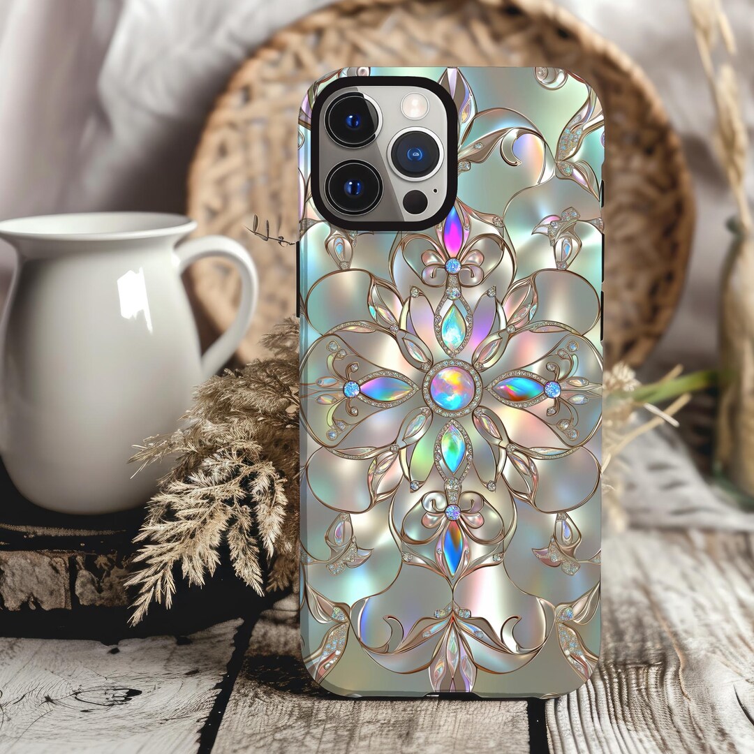 Luxurious Iridescent Look Gem iPhone Case Elegant Phone Cover for ...