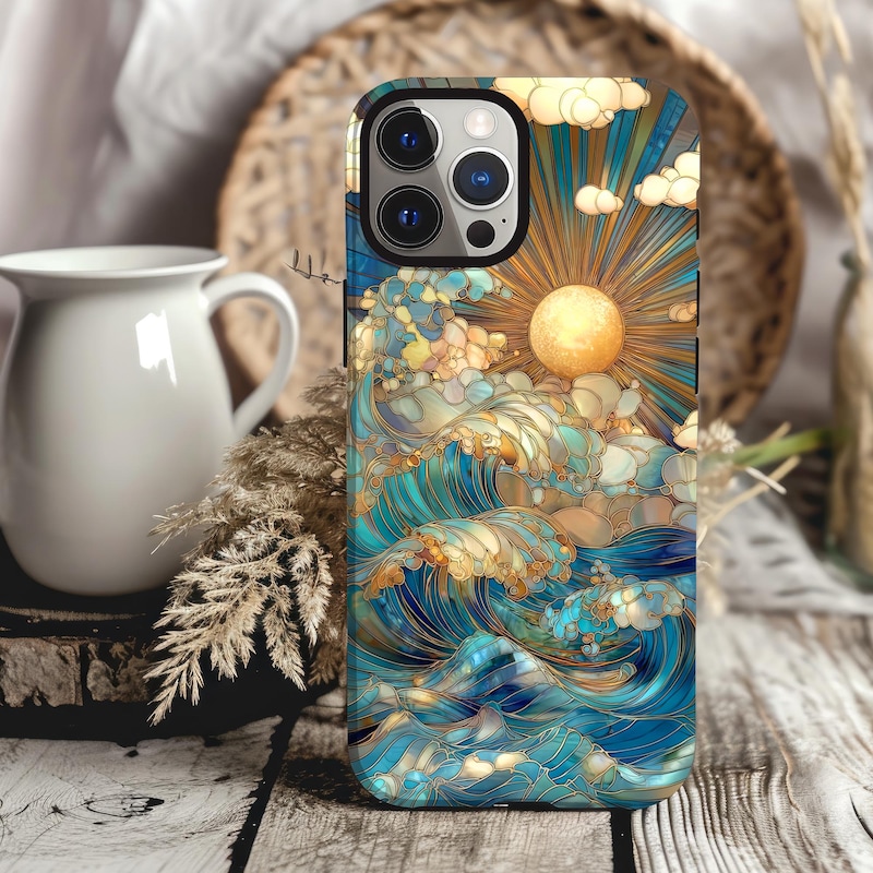 Blue Wave Phone Case - Etsy