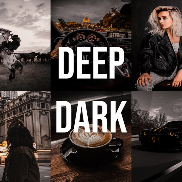 Dark Preset - Etsy