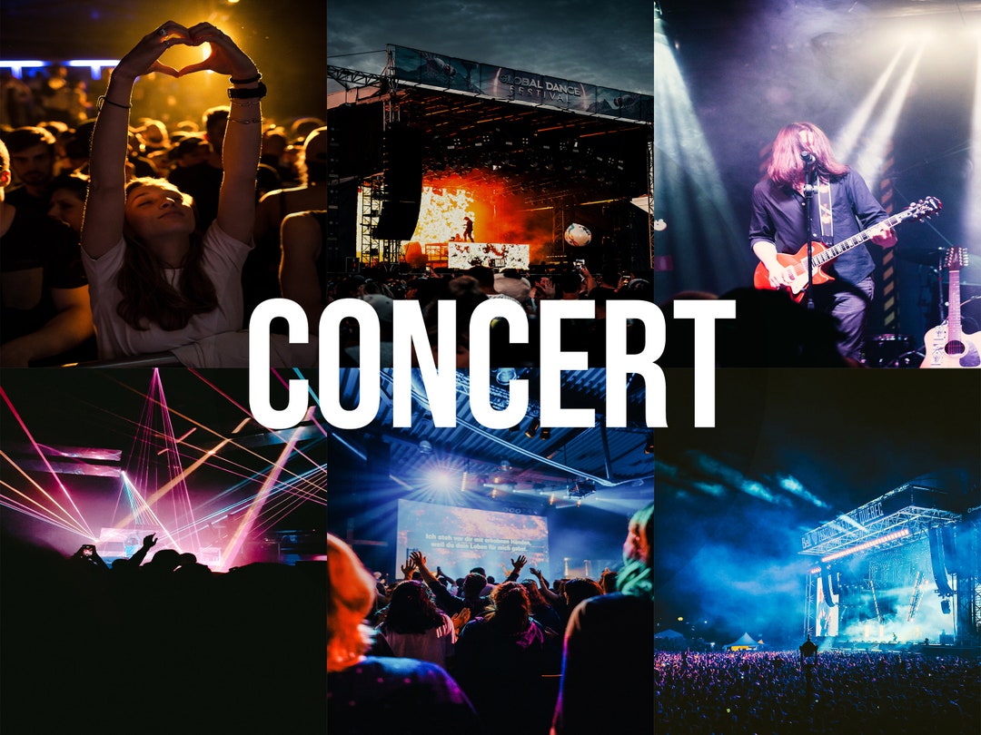 10 CONCERT PRESETS Mobile & Desktop Instagram Presets - Etsy