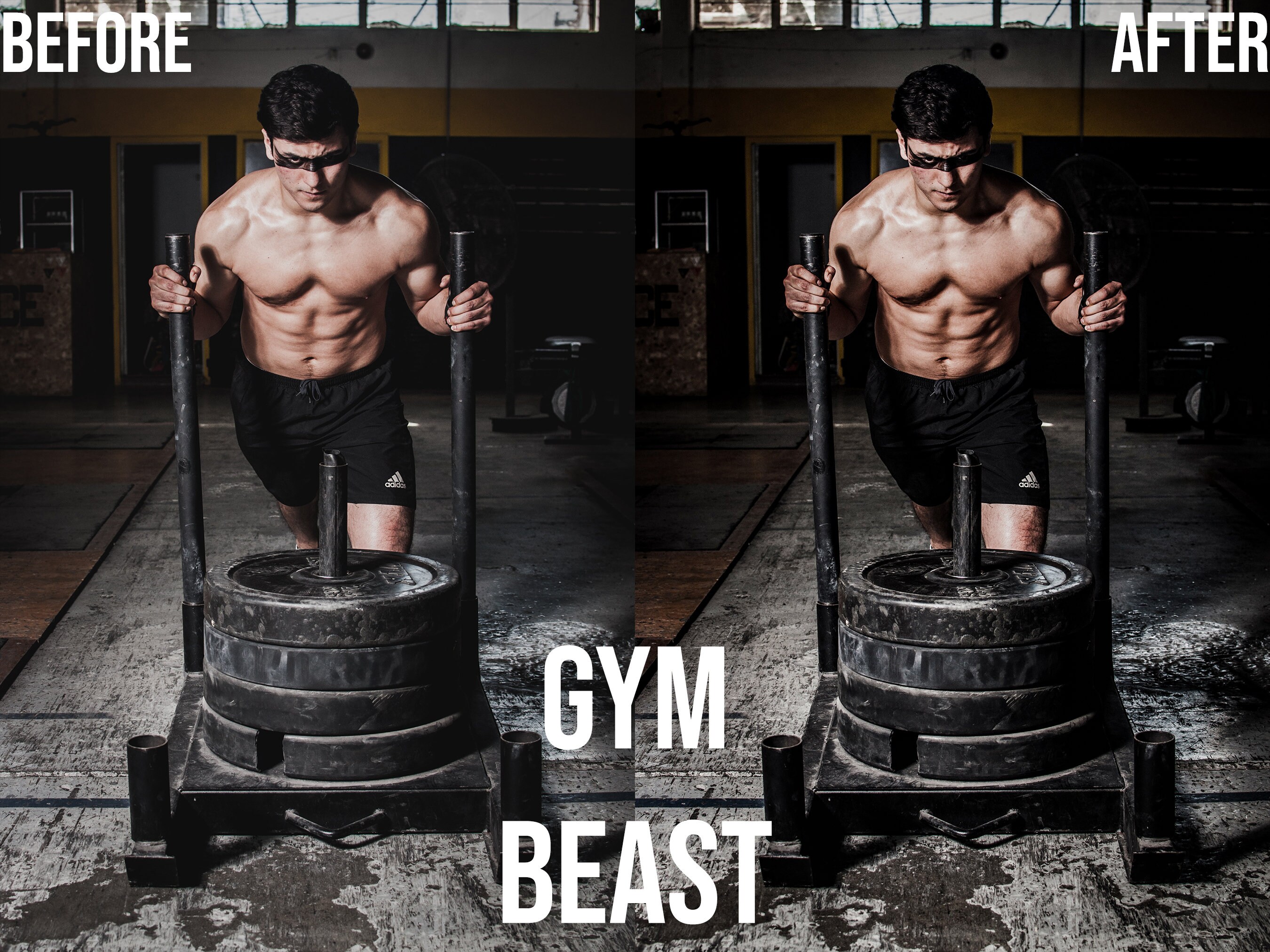 10 GYM BEAST Presets Mobile & Desktop Instagram Presets Dark Presets ...