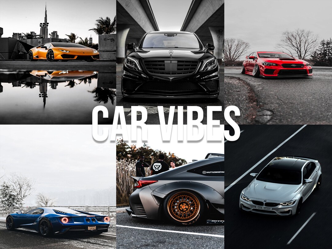 25 CAR VIBES PRESETS Mobile & Desktop Lightroom Automotive Sport Car ...