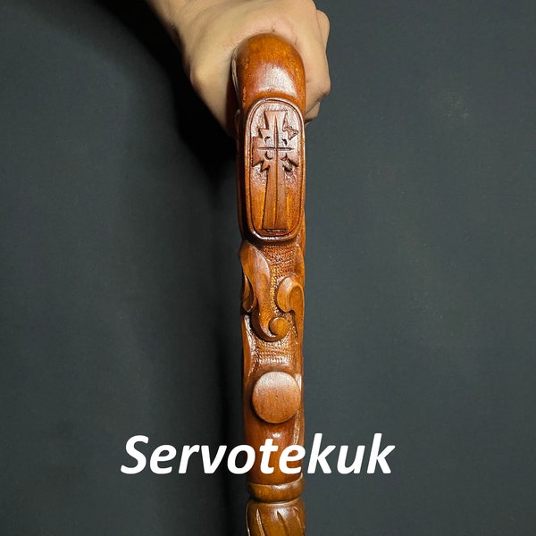 Christian Cross Walking Stick - Etsy