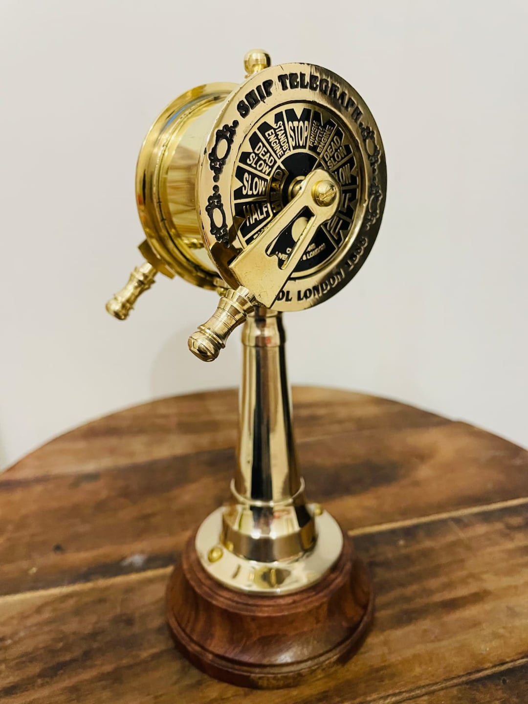 Handmade Brass Ship Telegraph Model for Home Decor, Handmade Brass Ship ...