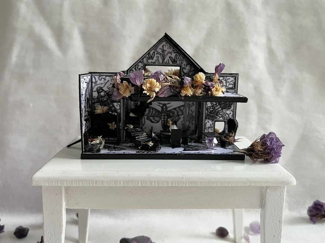 Haunted Miniature Gothic Fairies Dwelling Death Head Moth Design ...