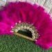 Nigerian Wedding Hand Fan, Gold Feathers Hand Fan, African Attire ...