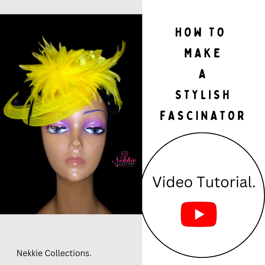 Diy Video Tutorial, Digital Download, How to Make Hair Fascinator ...