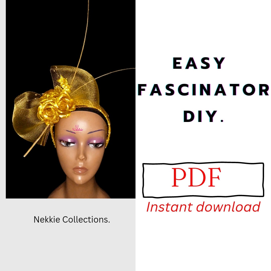 Easy DIY / Fascinator Tutorial / PDF Millinery Pattern / Instant ...