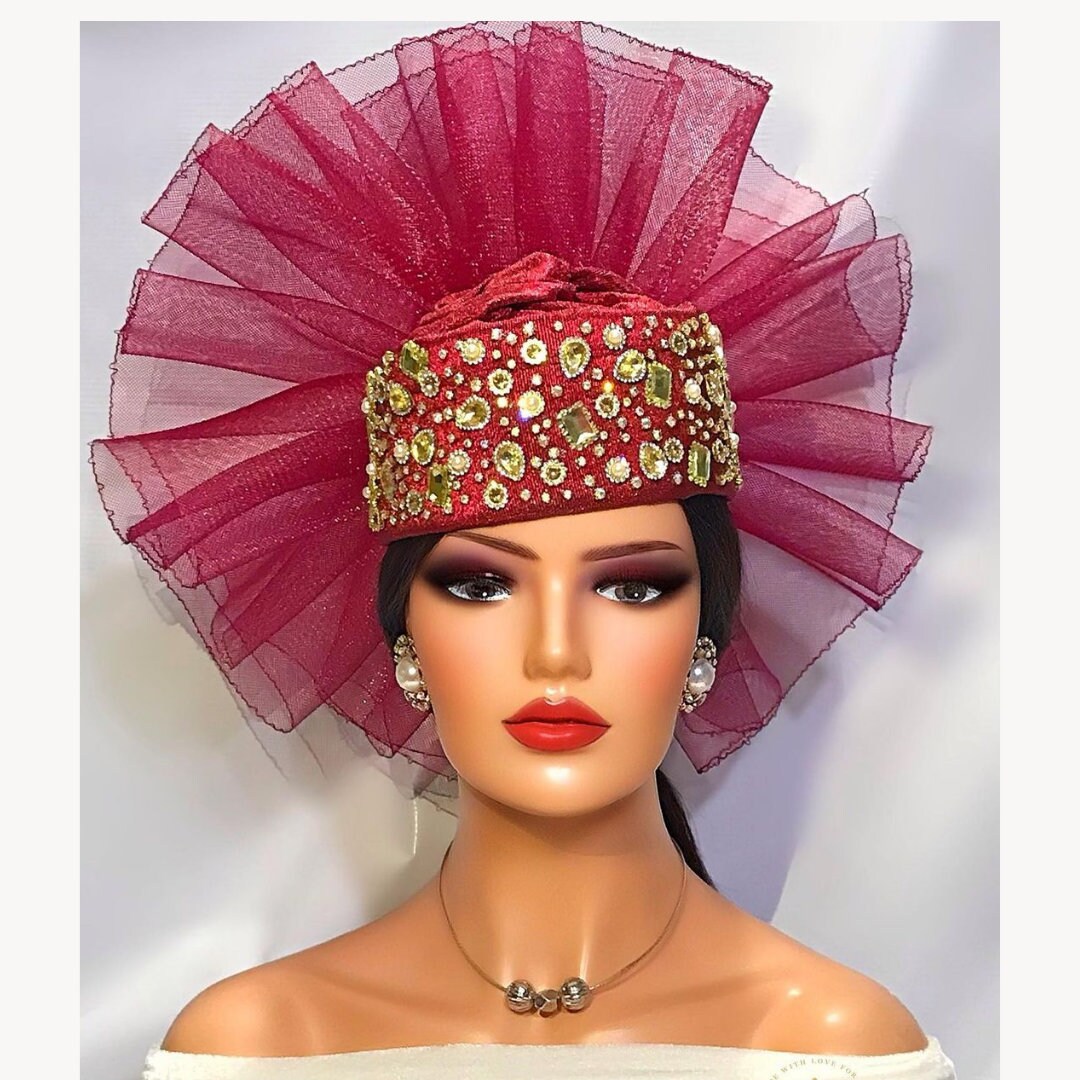 African Zara Cap, Gele Cap, Bride Asooke Outfit, African Party, Wedding ...