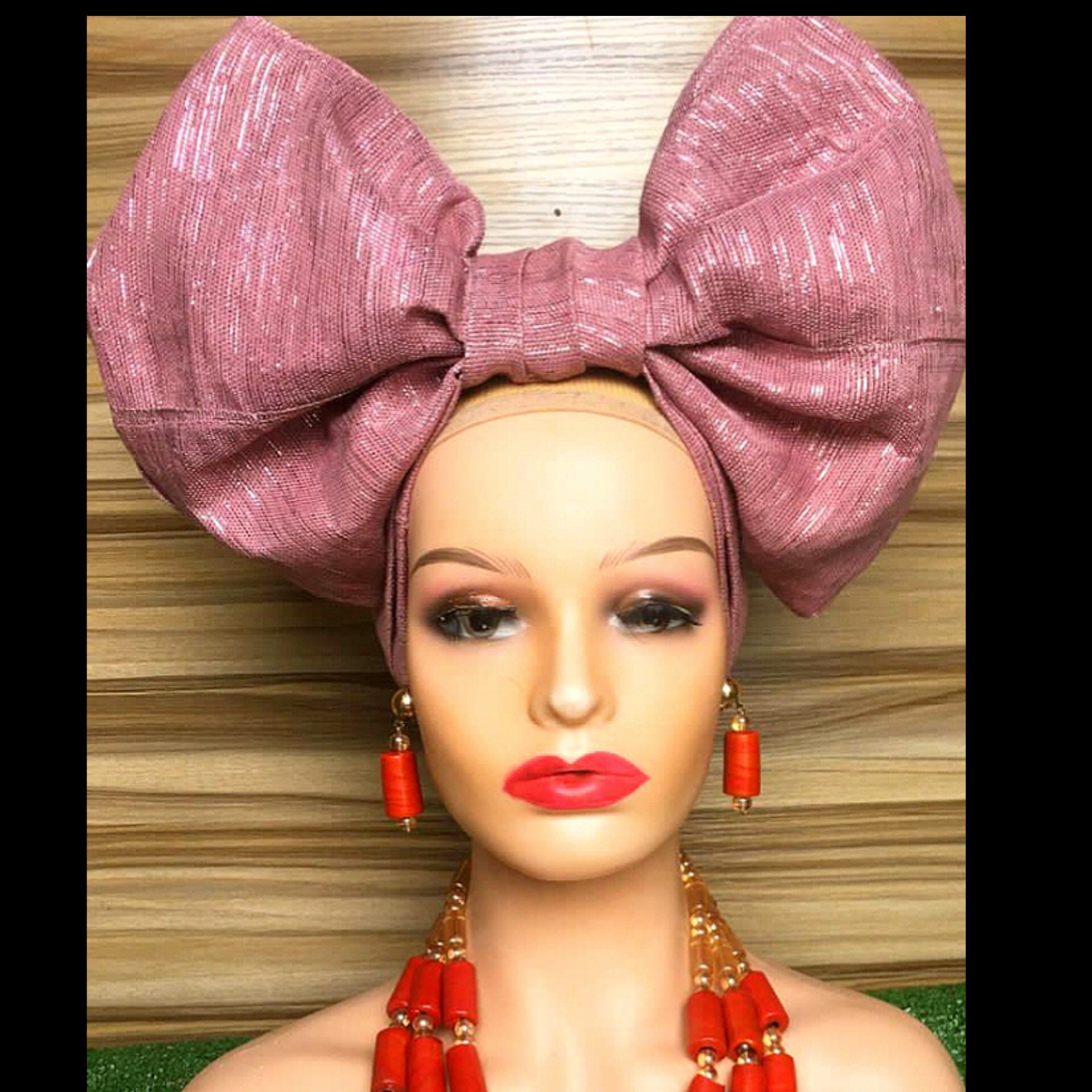 African Headtie, Autogele Aso-oke, Headwrap for Black Women, African ...
