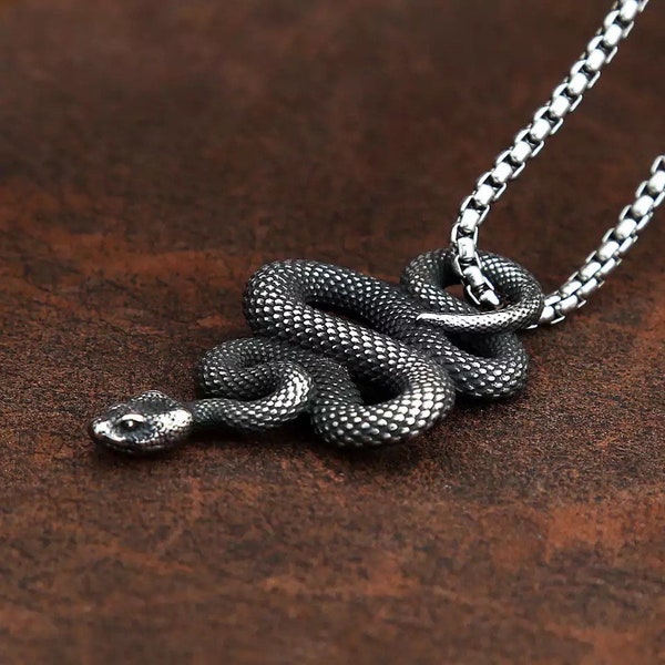 Snake Necklace - Etsy