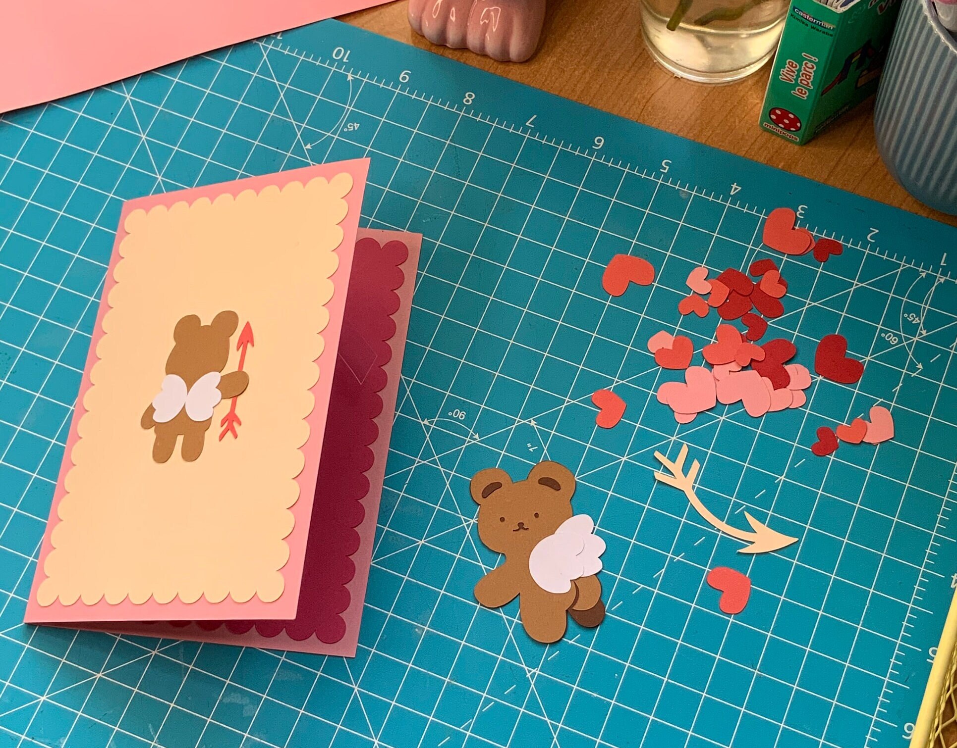 Pop-up Teddy Bear Card Template / Printable PDF and SVG for Cricut or ...