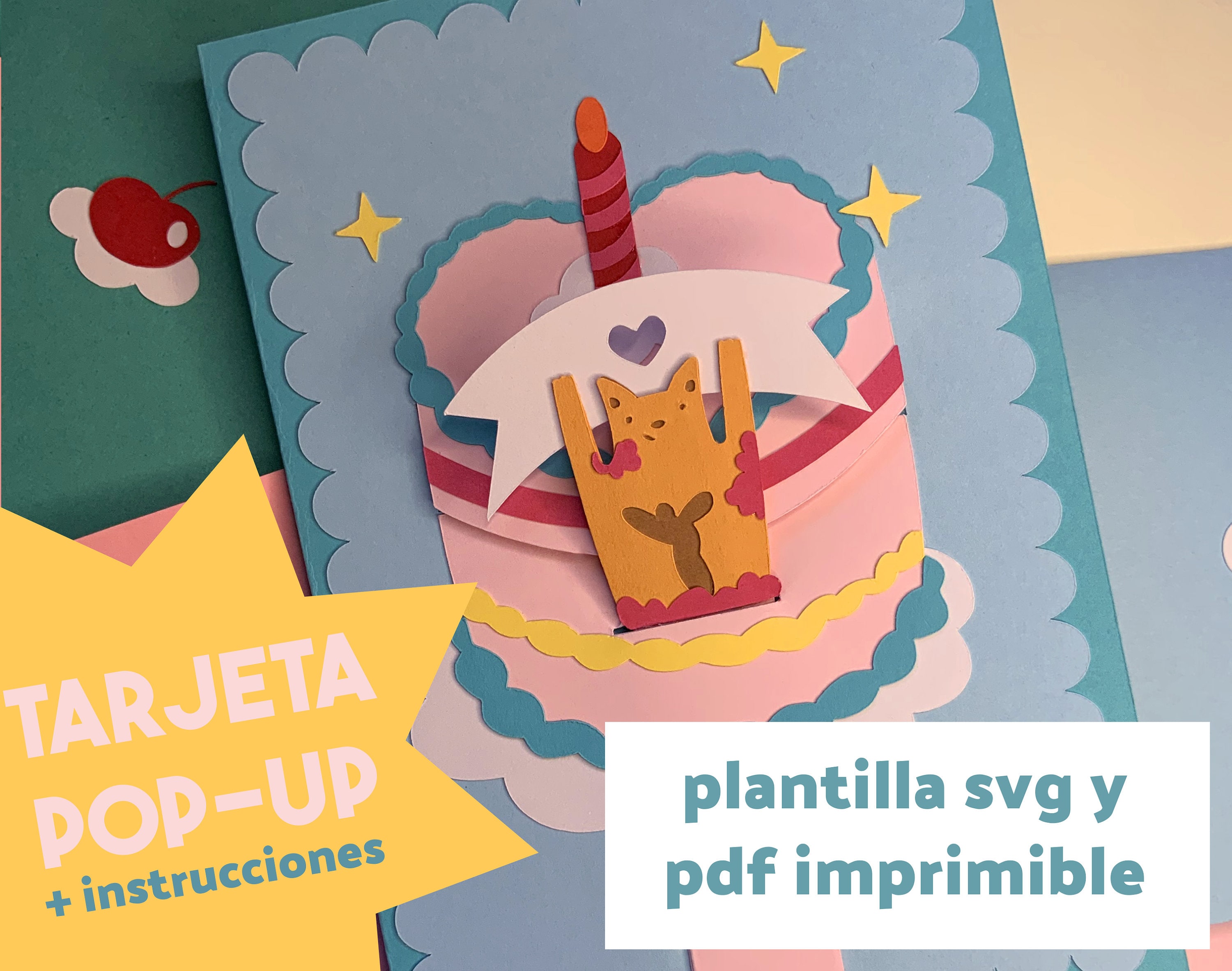 Pop Up Birthday Card Pattern