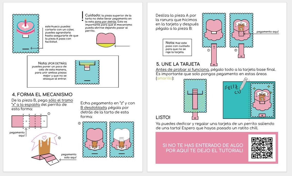 Plantilla Tarjeta Cumpleaños Pop-Up / PDF imprimible y SVG para Cricut ...