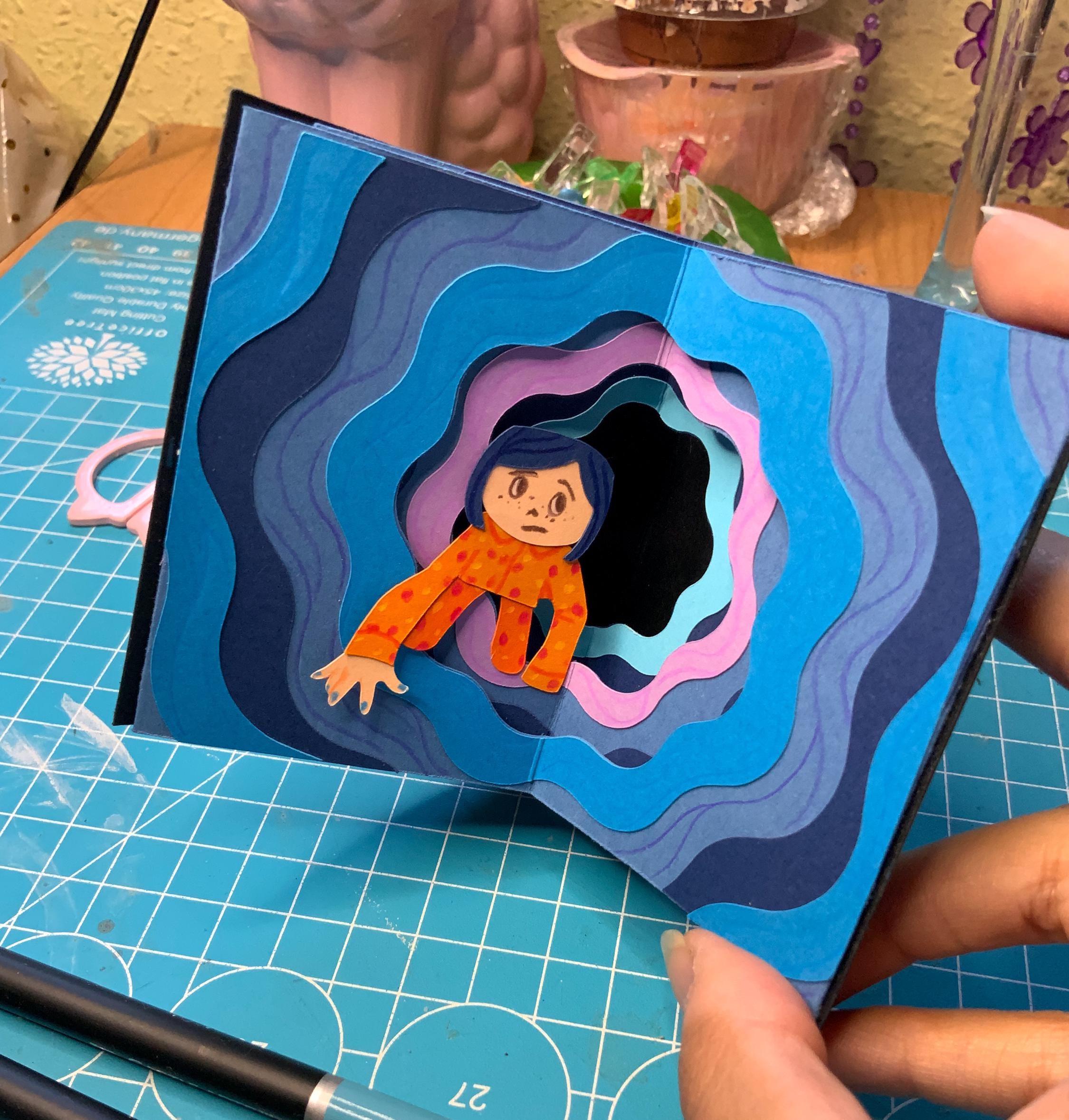 Coraline Pop-up Carousel Template: Printable PDF and SVG for Cutting ...