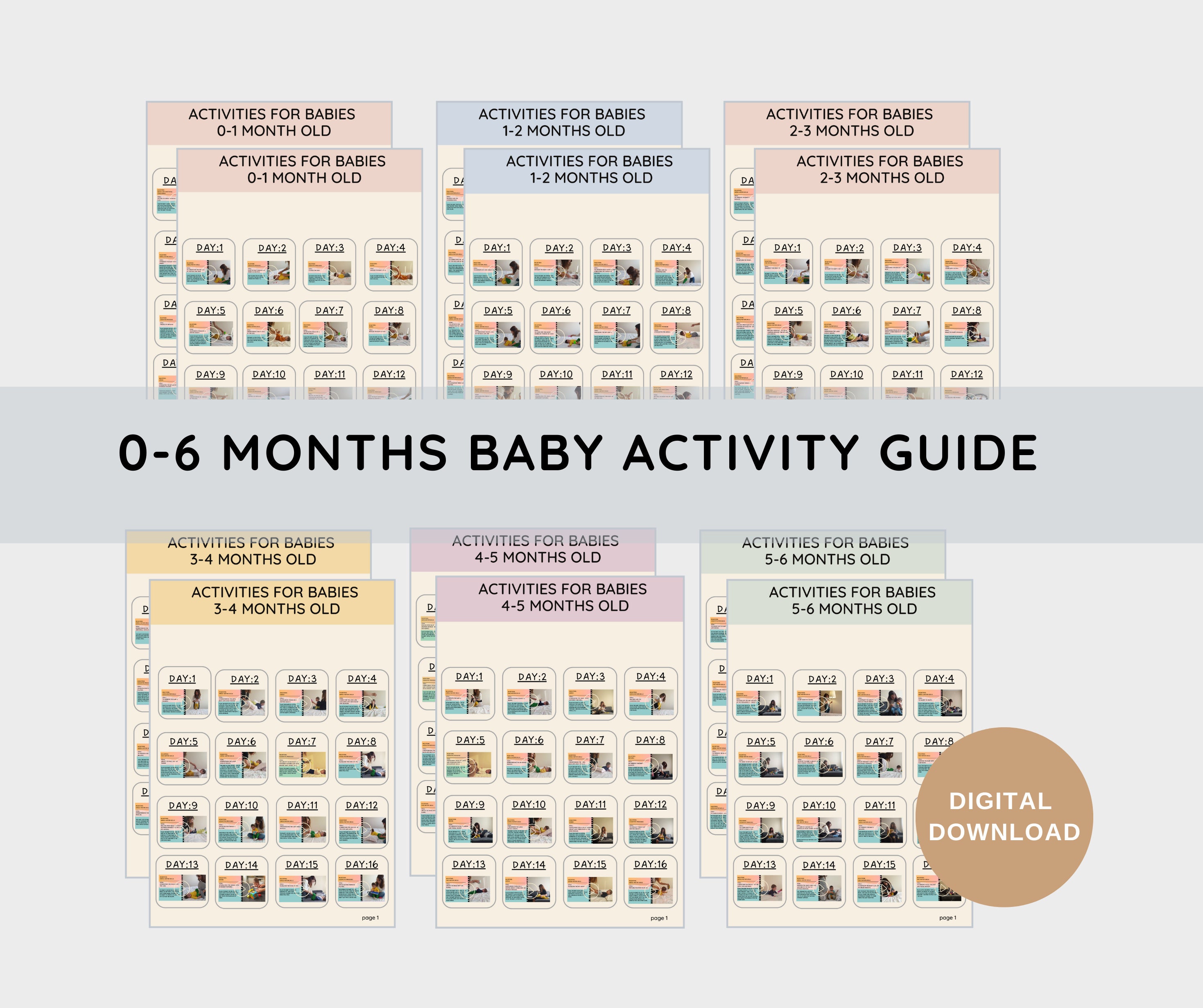 At Home Infant Activities for 0-6 Months, Child Development VIDEO ...