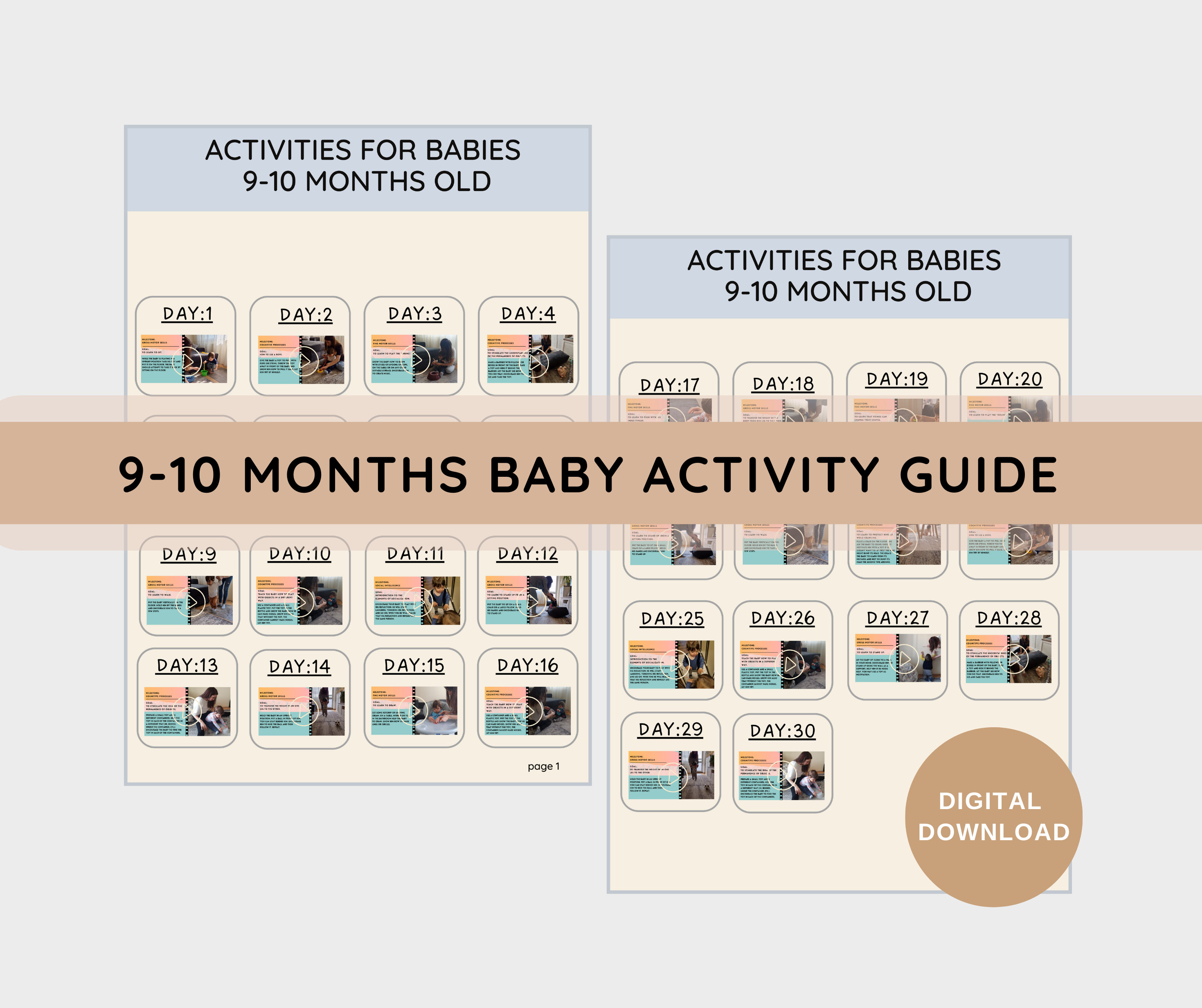 Baby Development Activities for New Moms and Dads, Downloadable VIDEO ...