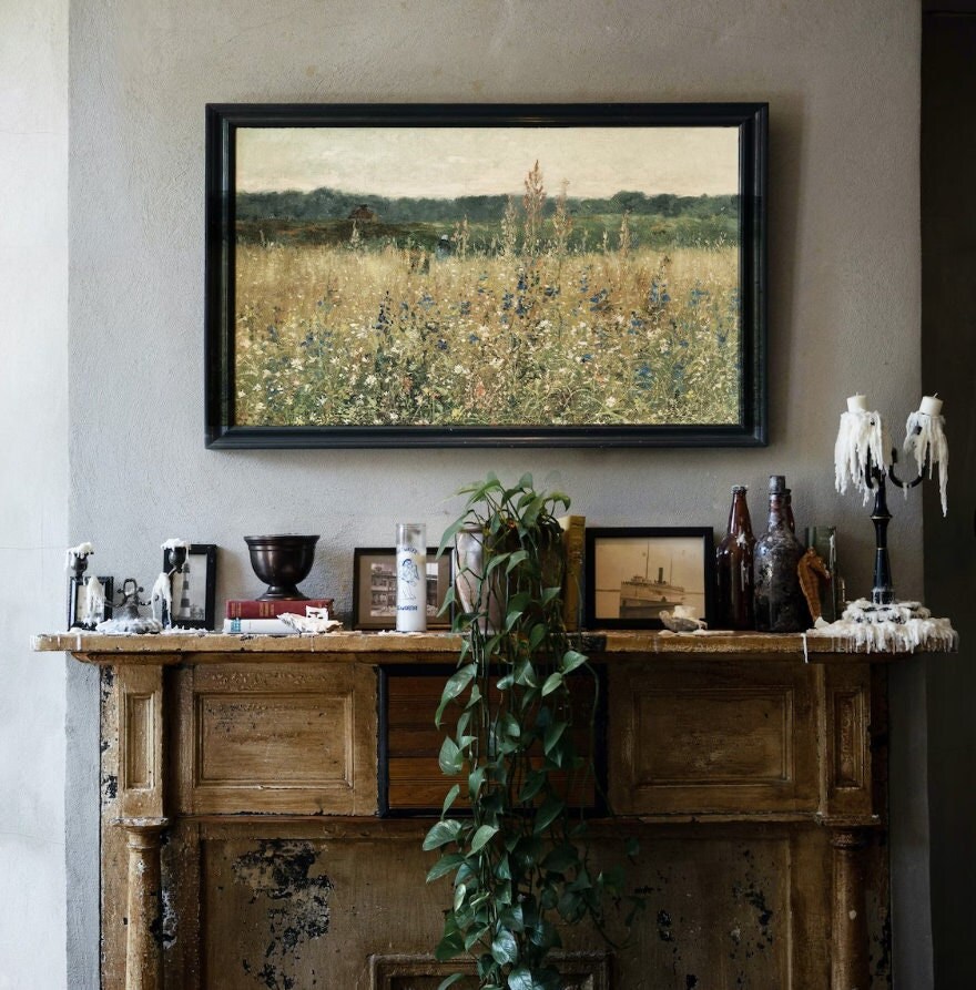 Samsung Frame Tv Art Spring Wildflower Field Flower Meadow