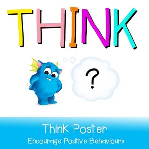 THINK Poster - Etsy