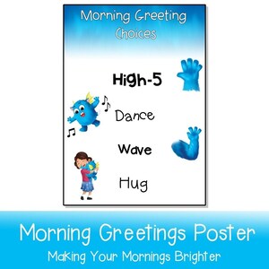 Morning Greetings Posters - Including Socially Distanced Non Contact ...