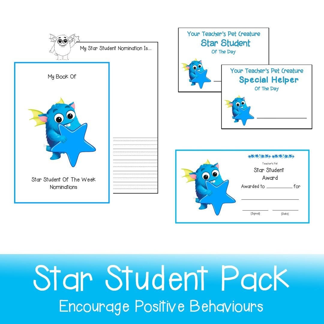 Star Student Pack - Poster, Certificate and Nomination Form - Etsy