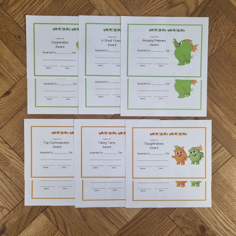 Social Skills Classroom Certificates - Printable - Etsy