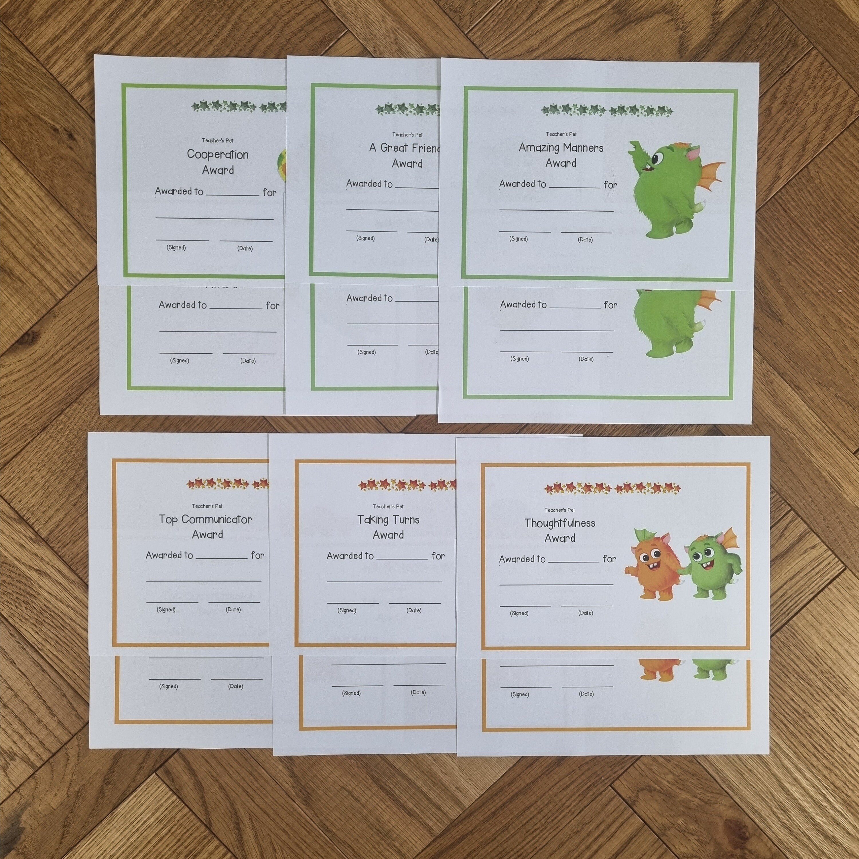 Social Skills Classroom Certificates - Printable - Etsy