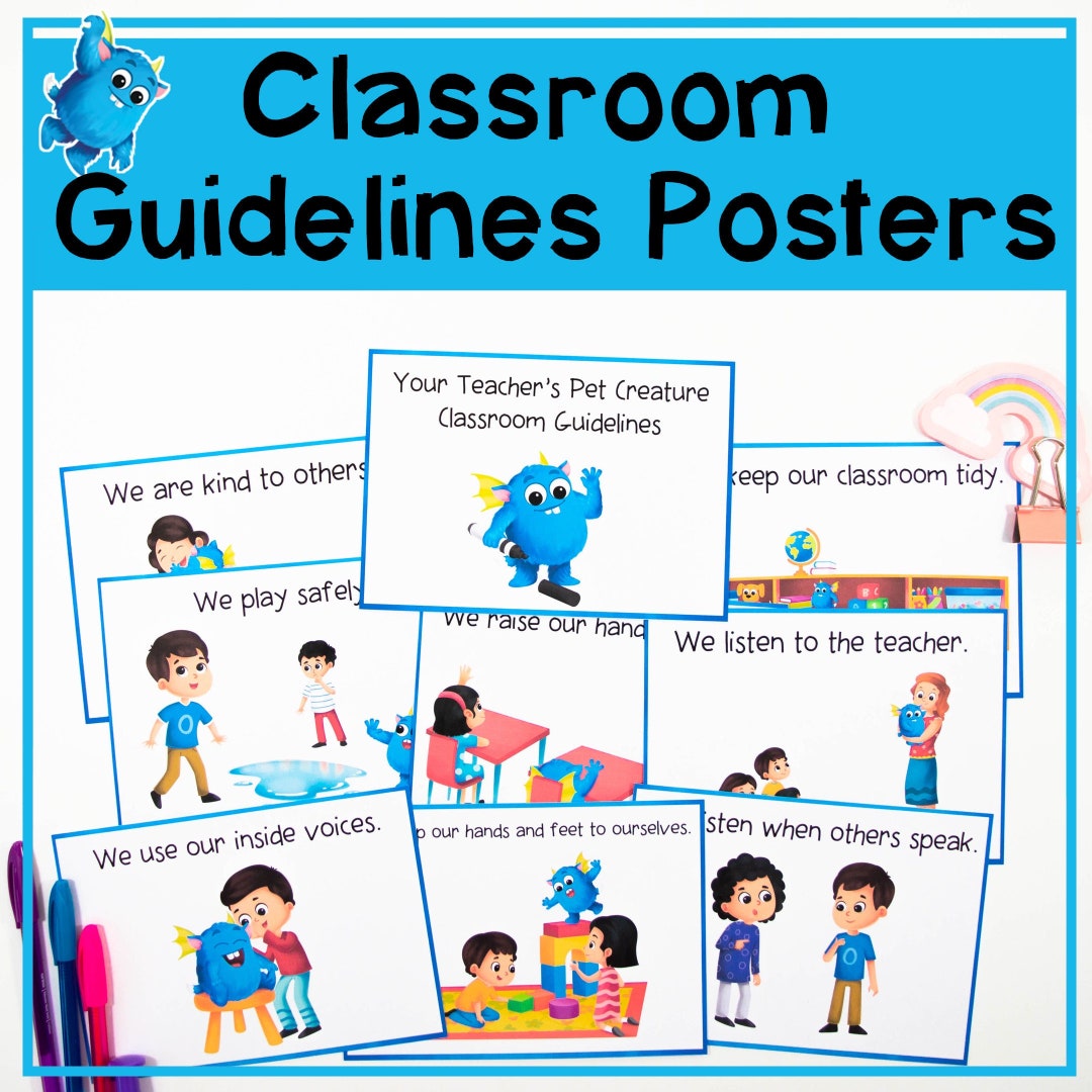 Classroom Rules / Classroom Guidelines Posters Pack for Classroom ...