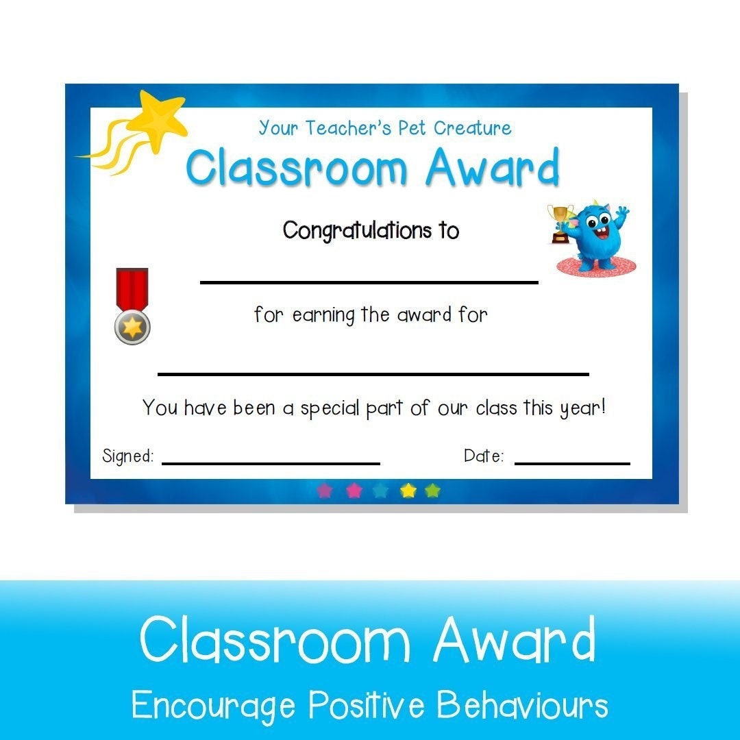Classroom Awards - Etsy