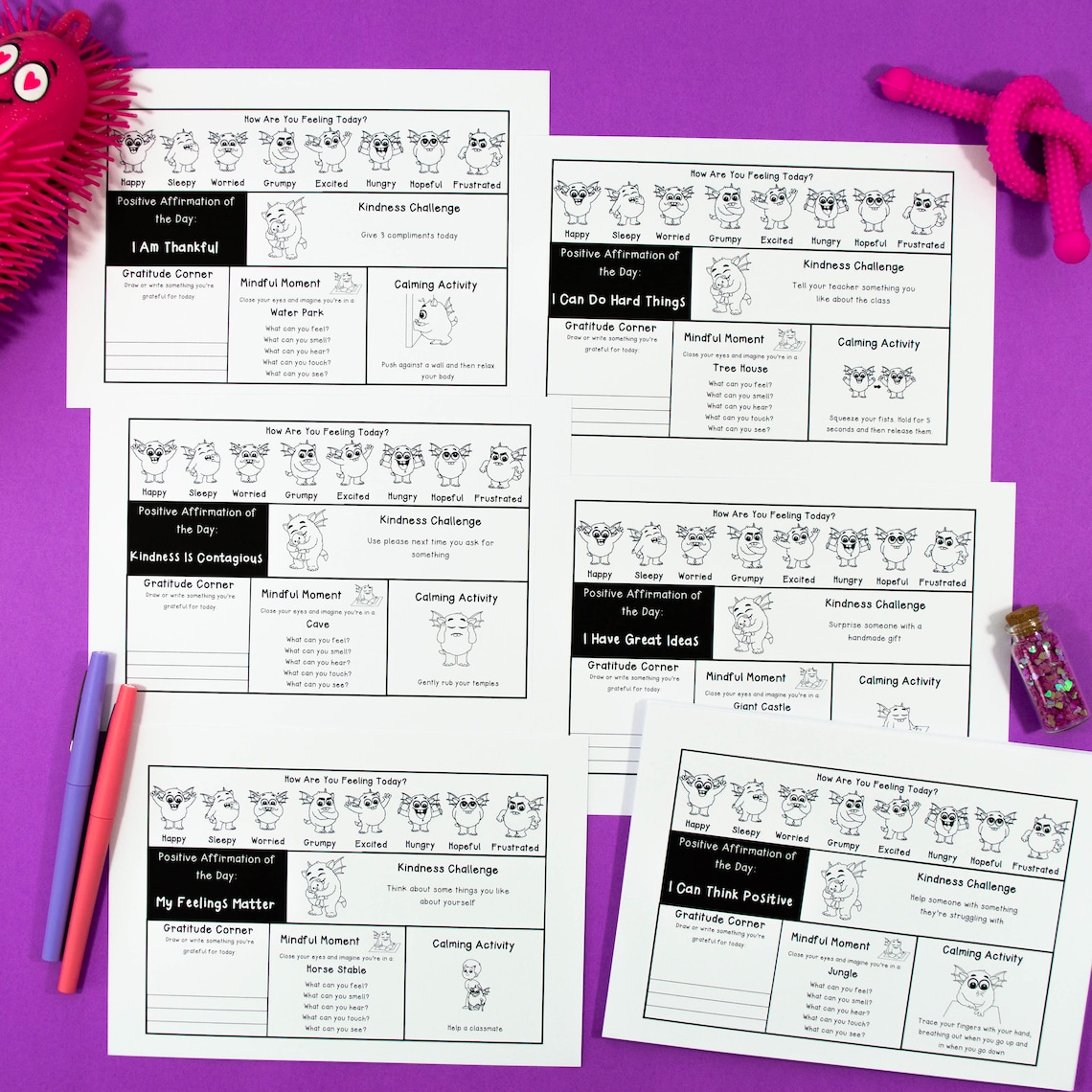 Daily Classroom Check-in for Mindfulness and Emotions (group and ...