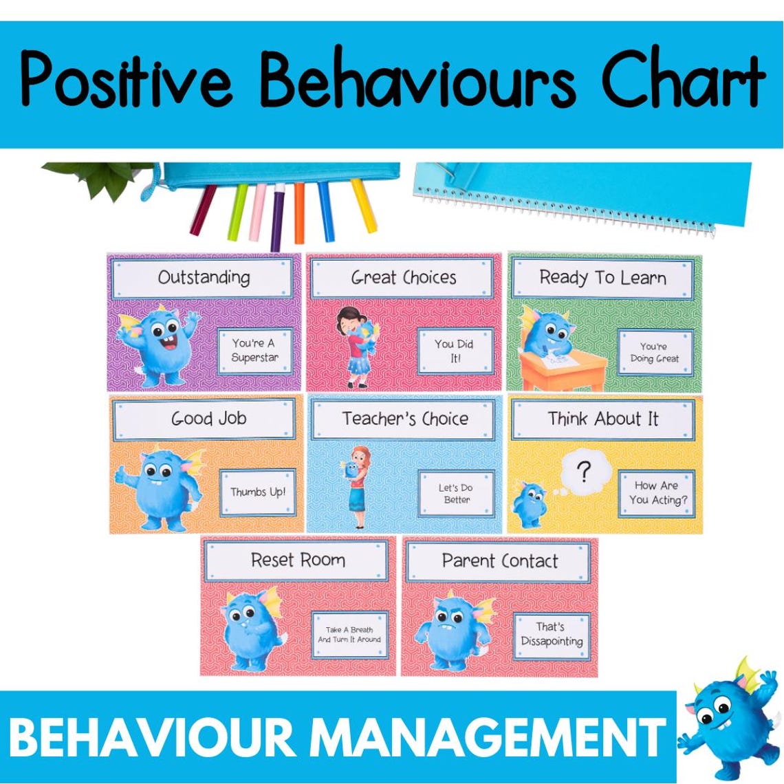 Positive Behaviour Chart - Behaviour Management Tool - Whole Class ...