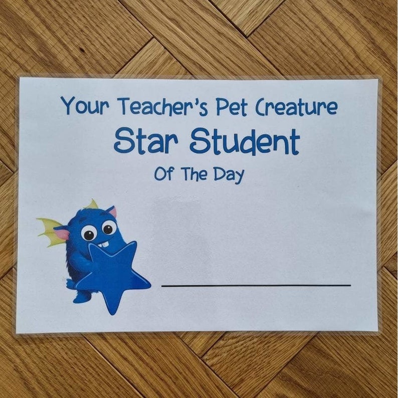 Star Student Pack Poster Certificate and Nomination Form - Etsy